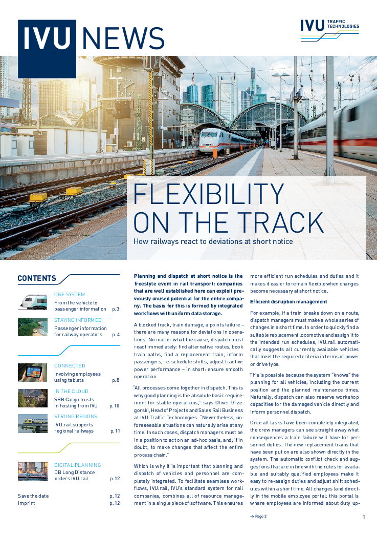 IVU | IVU.pad for bus and rail