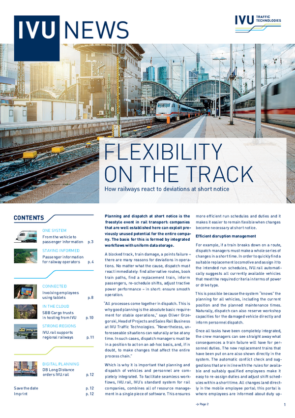 IVU | IVU.pad for bus and rail